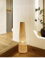 China Bedroom Bedside Lamp Tea Room Japanese  E27 Weave Bamboo Floor Lamp(WH-MFL-216) for sale