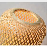 China Bedroom Bedside Lamp Tea Room Japanese  E27 Weave Bamboo Floor Lamp(WH-MFL-216) for sale