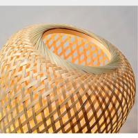 China Bedroom Bedside Lamp Tea Room Japanese  E27 Weave Bamboo Floor Lamp(WH-MFL-216) for sale