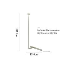 China Lounge Lamp Decoration Living Room Simple Designer Vibia Flat Floor Lamp(WH-MFL-217) for sale