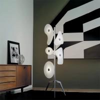 China Living Room Corner Lamp Bedside Acrylic Shade Standing Lamp Creative Foscarini Orbital Floor Lamp(WH-MFL-218) for sale
