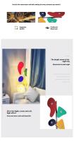 China Living Room Corner Lamp Bedside Acrylic Shade Standing Lamp Creative Foscarini Orbital Floor Lamp(WH-MFL-218) for sale