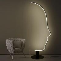 China Indoor Lighting Lustre Fixture Bedroom Bedside Standing Light Nordic Human Face Led Floor Lamp(WH-MFL-222) for sale