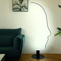 China Indoor Lighting Lustre Fixture Bedroom Bedside Standing Light Nordic Human Face Led Floor Lamp(WH-MFL-222) for sale