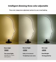 China Indoor Lighting Lustre Fixture Bedroom Bedside Standing Light Nordic Human Face Led Floor Lamp(WH-MFL-222) for sale