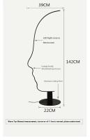 China Indoor Lighting Lustre Fixture Bedroom Bedside Standing Light Nordic Human Face Led Floor Lamp(WH-MFL-222) for sale