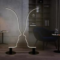 China Indoor Lighting Lustre Fixture Bedroom Bedside Standing Light Nordic Human Face Led Floor Lamp(WH-MFL-222) for sale
