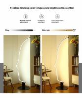 China Indoor Lighting Lustre Fixture Bedroom Bedside Standing Light Nordic Human Face Led Floor Lamp(WH-MFL-222) for sale
