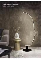 China Indoor Lighting Lustre Fixture Bedroom Bedside Standing Light Nordic Human Face Led Floor Lamp(WH-MFL-222) for sale
