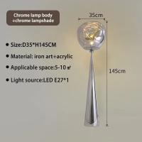 China Bedroom Lighting Living Room Home Decor Melt Lava Stone Glass Floor Lamp(WH-MFL-224) for sale