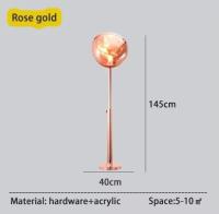 China Bedroom Lighting Living Room Home Decor Melt Lava Stone Glass Floor Lamp(WH-MFL-224) for sale