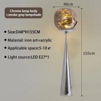 China Bedroom Lighting Living Room Home Decor Melt Lava Stone Glass Floor Lamp(WH-MFL-224) for sale