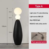 China Bedside Lamp LED Lighting Living Room Sofa Side Lamp Nordic Orion Sphere Floor Lamp(WH-MFL-225) for sale