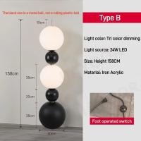 China Bedside Lamp LED Lighting Living Room Sofa Side Lamp Nordic Orion Sphere Floor Lamp(WH-MFL-225) for sale