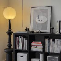 China Bedside Lamp LED Lighting Living Room Sofa Side Lamp Nordic Orion Sphere Floor Lamp(WH-MFL-225) for sale