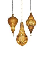 China Southeast Asia Gold Lustre Iron Art Hanging Lamp Moroccan Retro Vintage Industrial Hanging Lamp(WH-DC-70) for sale