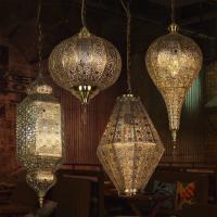 China Southeast Asia Retro Exotic Bedroom Restaurant Cafe Hotel Bar Hollow Carved Chandelier Lamps (WH-DC-71) for sale