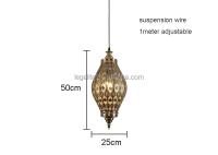 China Marocain Style Orient Mediterran Interior Lampara Morocan Suspension Oriental Moroccan Lamp(WH-DC-73) for sale
