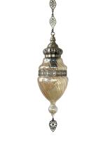 China Light brown handmade glass Pendant lamp Moroccan bedroom bedside chandelier (WH-DC-76) for sale