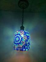 China Bohemia Turkish Mosaic Lamp Handmade Stained Glass Sconce Bar Restaurant Retro Vintage Mediterranean LED Hanging Light (WH-DC-80) for sale