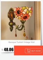 China Bohemia Turkish Mosaic Lamp Handmade Stained Glass Sconce Bar Restaurant Retro Vintage Mediterranean LED Hanging Light (WH-DC-80) for sale