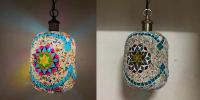 China Bohemia Turkish Mosaic Lamp Handmade Stained Glass Sconce Bar Restaurant Retro Vintage Mediterranean LED Hanging Light (WH-DC-80) for sale
