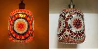 China Bohemia Turkish Mosaic Lamp Handmade Stained Glass Sconce Bar Restaurant Retro Vintage Mediterranean LED Hanging Light (WH-DC-80) for sale