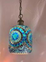 China Bohemia Turkish Mosaic Lamp Handmade Stained Glass Sconce Bar Restaurant Retro Vintage Mediterranean LED Hanging Light (WH-DC-80) for sale