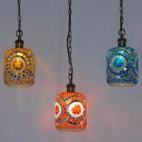 China Bohemia Turkish Mosaic Lamp Handmade Stained Glass Sconce Bar Restaurant Retro Vintage Mediterranean LED Hanging Light (WH-DC-80) for sale