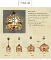 China Bohemian Colorful Pendant Lamp Turkish small chandelier Light Fixture  (WH-DC-83) for sale