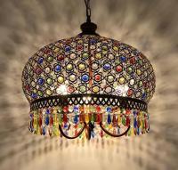 China Bohemian Colorful Pendant Lamp Turkish small chandelier Light Fixture  (WH-DC-83) for sale