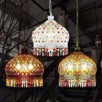China Bohemian Colorful Pendant Lamp Turkish small chandelier Light Fixture  (WH-DC-83) for sale