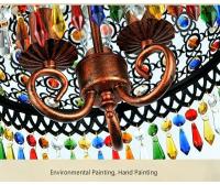 China Bohemian Colorful Pendant Lamp Turkish small chandelier Light Fixture  (WH-DC-83) for sale