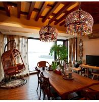 China Bohemian Colorful Pendant Lamp Turkish small chandelier Light Fixture  (WH-DC-83) for sale