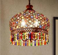 China Bohemian Colorful Pendant Lamp Turkish small chandelier Light Fixture  (WH-DC-83) for sale