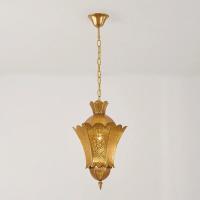 China Gold Lustre Hollow Carved Hanging Lamp Vintage Retro Classical Moroccan Pendant Lights (WH-DC-84) for sale