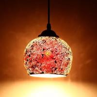 China LED Colorful Glass Hanging Lamp Morocco Decor Turkish Mosaic Lamps (WH-DC-86) for sale