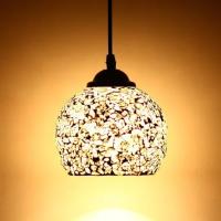 China LED Colorful Glass Hanging Lamp Morocco Decor Turkish Mosaic Lamps (WH-DC-86) for sale