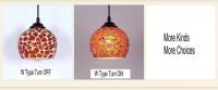 China LED Colorful Glass Hanging Lamp Morocco Decor Turkish Mosaic Lamps (WH-DC-86) for sale
