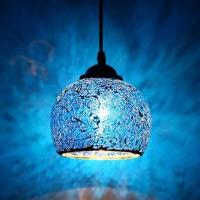 China LED Colorful Glass Hanging Lamp Morocco Decor Turkish Mosaic Lamps (WH-DC-86) for sale