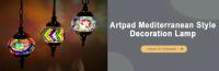 China LED Colorful Glass Hanging Lamp Morocco Decor Turkish Mosaic Lamps (WH-DC-86) for sale