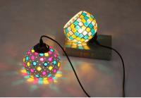 China LED Colorful Glass Hanging Lamp Morocco Decor Turkish Mosaic Lamps (WH-DC-86) for sale