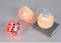 China LED Colorful Glass Hanging Lamp Morocco Decor Turkish Mosaic Lamps (WH-DC-86) for sale