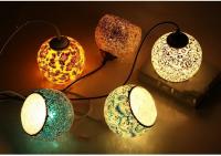 China LED Colorful Glass Hanging Lamp Morocco Decor Turkish Mosaic Lamps (WH-DC-86) for sale