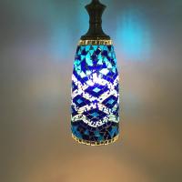 China Vintage Ceiling Hanging Lamp Stained Glass Lampshade Pendant Lamp Turkish Mosaic Pendant Lights (WH-DC-88) for sale