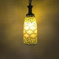 China Vintage Ceiling Hanging Lamp Stained Glass Lampshade Pendant Lamp Turkish Mosaic Pendant Lights (WH-DC-88) for sale
