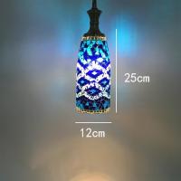 China Vintage Ceiling Hanging Lamp Stained Glass Lampshade Pendant Lamp Turkish Mosaic Pendant Lights (WH-DC-88) for sale