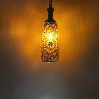 China Vintage Ceiling Hanging Lamp Stained Glass Lampshade Pendant Lamp Turkish Mosaic Pendant Lights (WH-DC-88) for sale