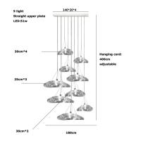 China Nordic Manta Suspension Light For Bedroom Living Room Creative Staircase Pendant Light(WH-NC-122) for sale