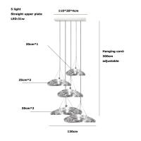 China Nordic Manta Suspension Light For Bedroom Living Room Creative Staircase Pendant Light(WH-NC-122) for sale